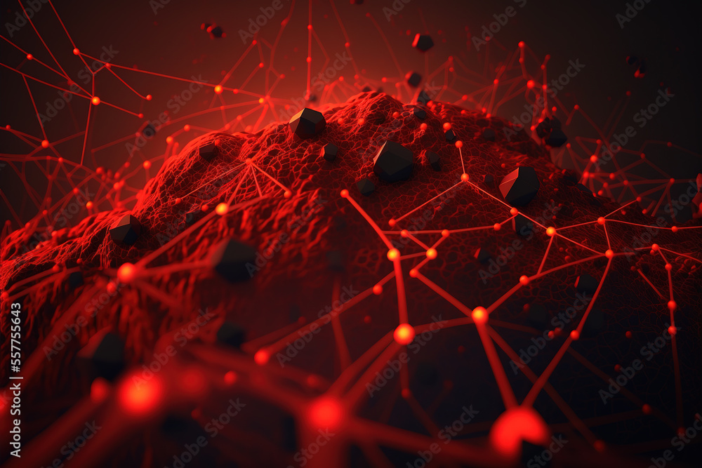 Red Social Network Stock Illustration | Adobe Stock