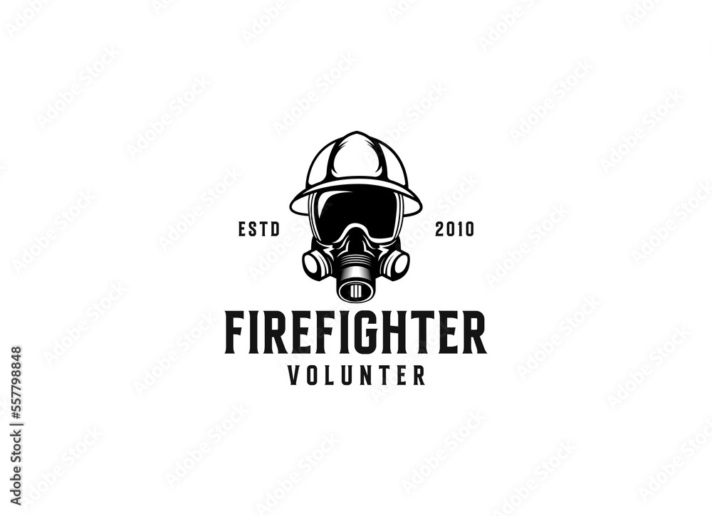 Fire department logos, modern and vintage style logo Stock Vector ...