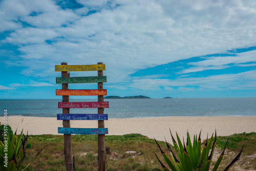 Praia do Frances, in Itaipuaçu. Located in the Maricá district, the ...