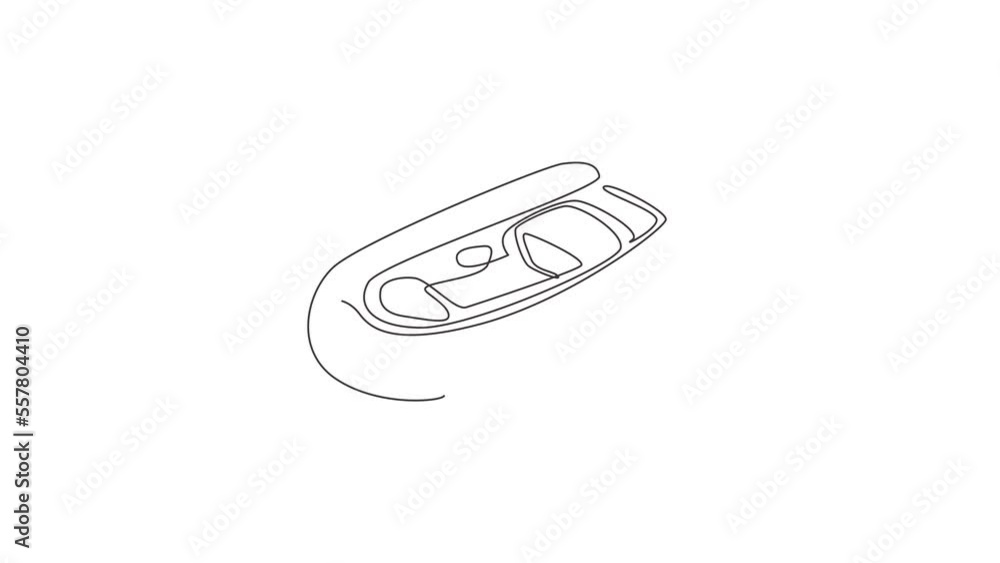 Self drawing animation of single one line draw binoculars optical ...