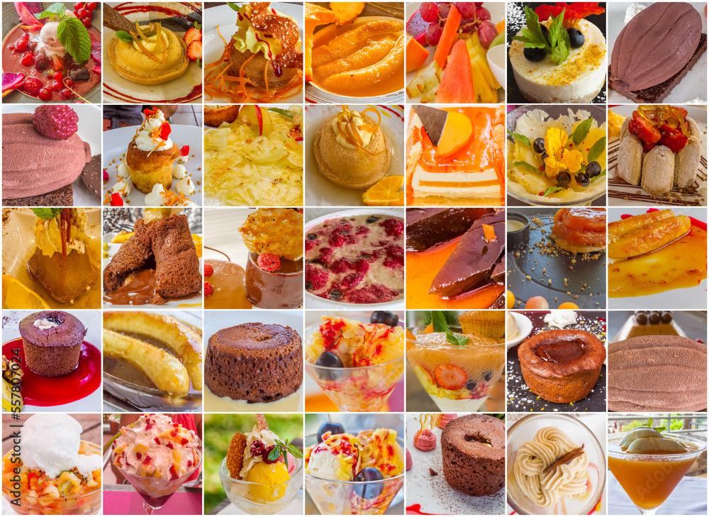 Poster collage de desserts – Wall Art | UkPosters