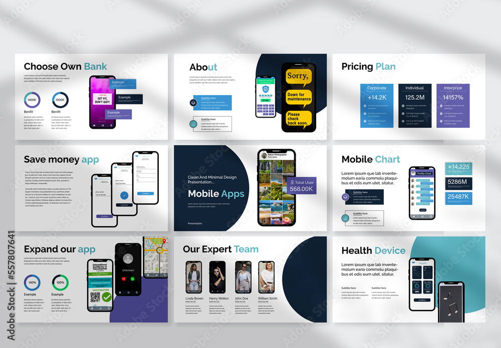 Mobile Apps Layout Stock Template | Adobe Stock