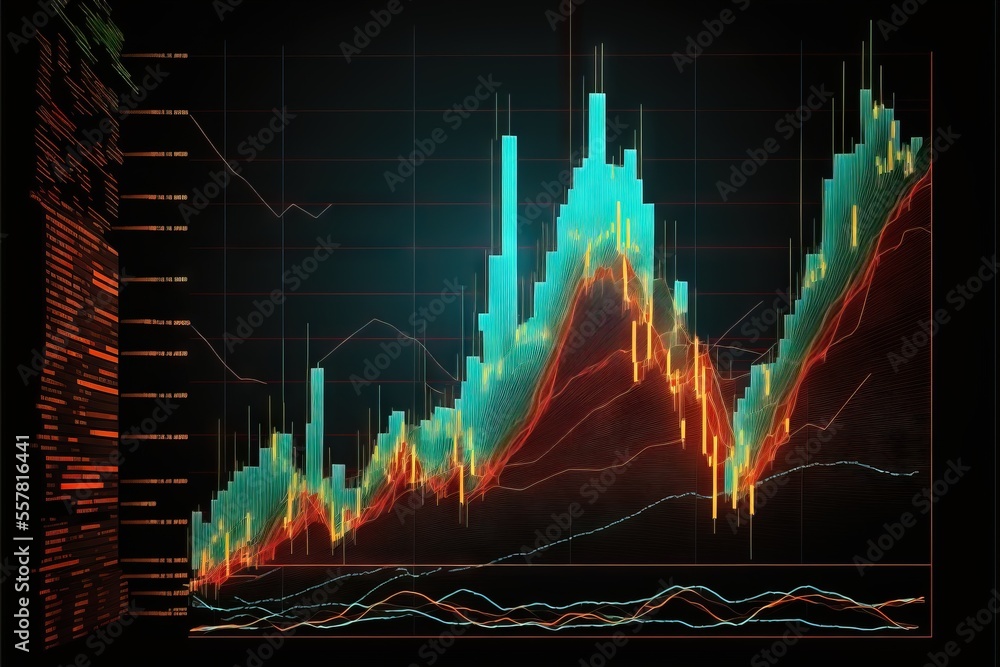 a line graph showing a downward trend in the past two decades. Generative AI Stock Illustration ...