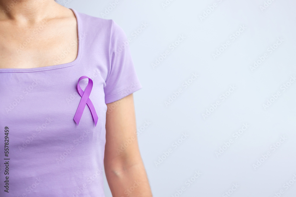 purple ribbon for cancer day, lupus, Pancreatic, Esophageal, Testicular ...