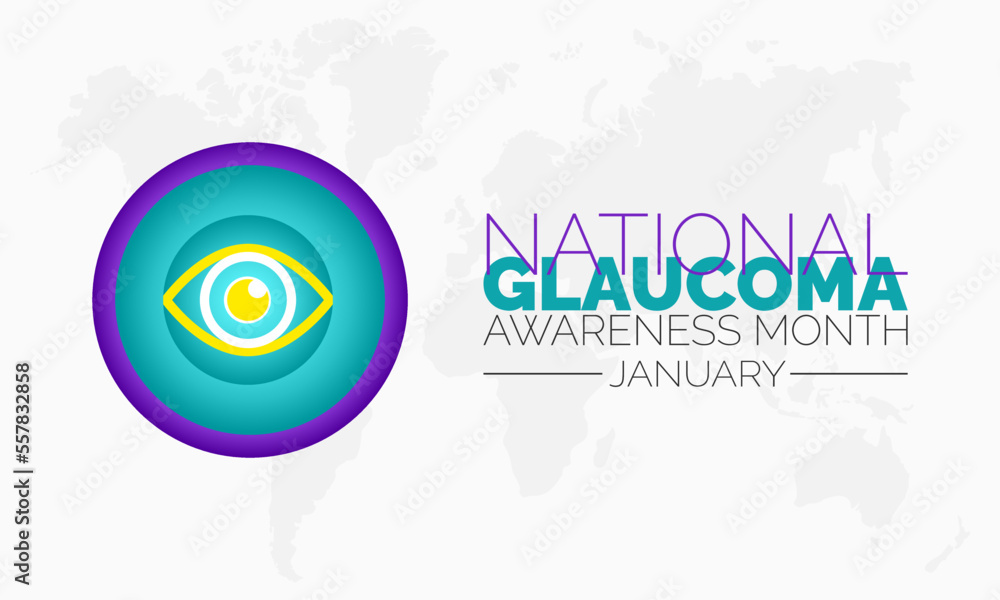 Vector banner template design concept of National Glaucoma Awareness ...