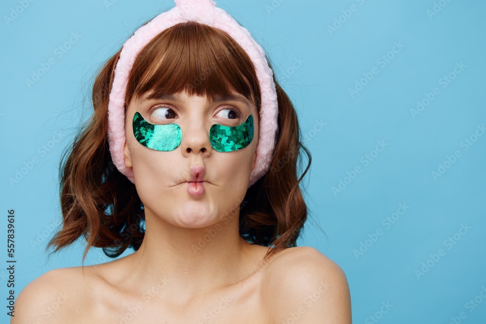 horizontal close-up beauty photo of a nice woman with clear skin ...