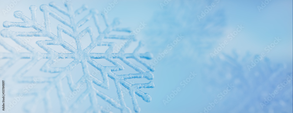 Snowflake Festive Wallpaper. Elegant, Frosty Seasonal Banner with copy ...