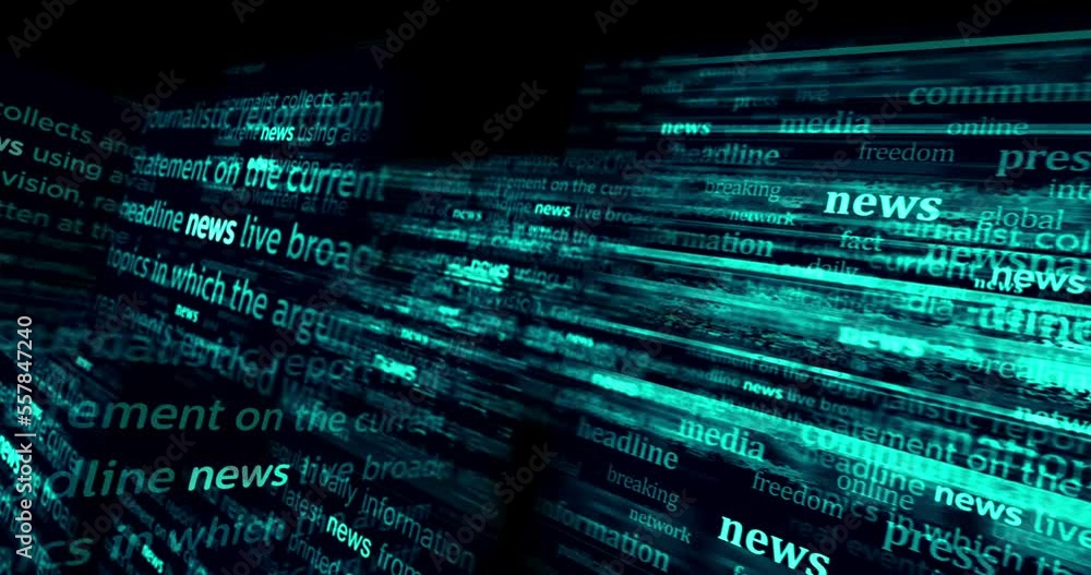 Vidéo Stock News headline news across international media with ...