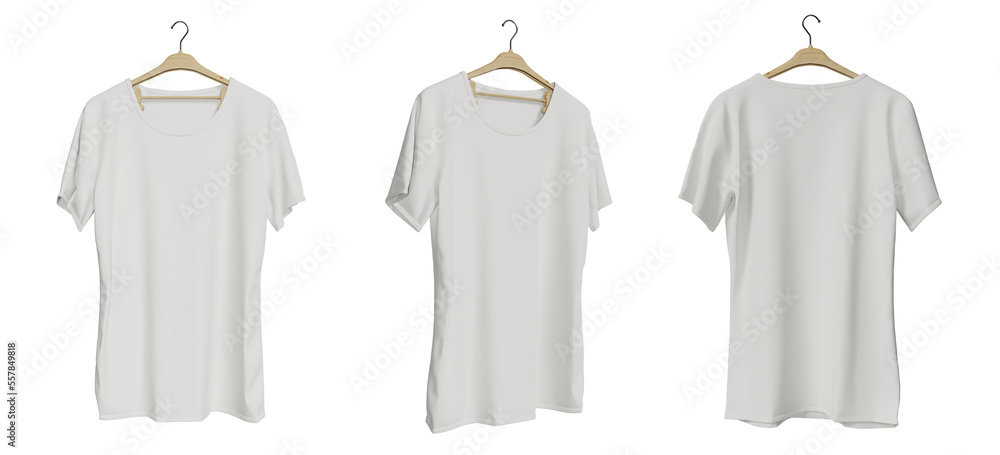 T-shirt model front and back view mockup Stock Illustration | Adobe Stock