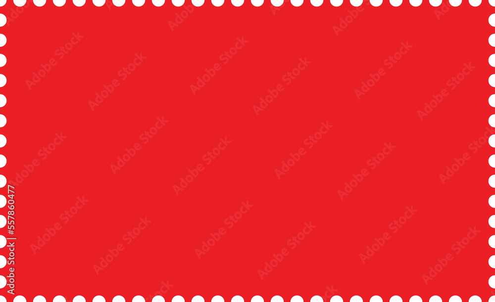 red blank postage stamp isolated on transparent background, icon, png ...