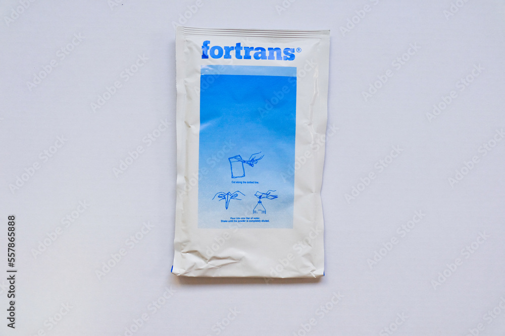 Foto de Singapore 2021 - Packet of Fortrans, a powder for oral solution ...