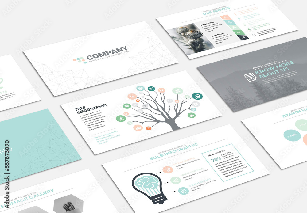 Business Presentation Slides Layout Stock Template | Adobe Stock