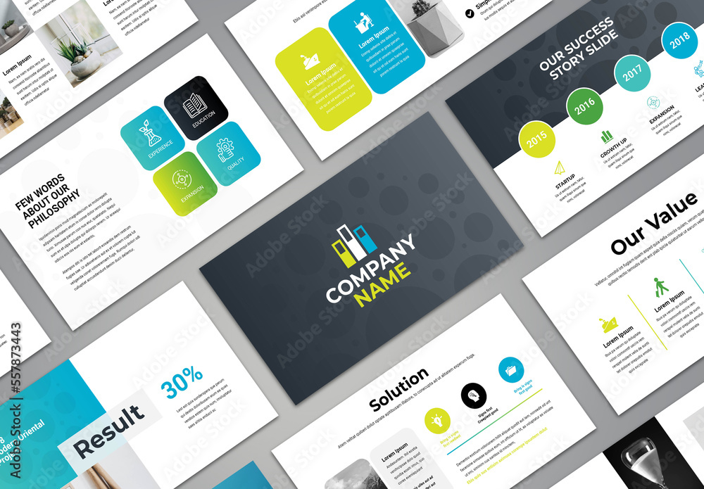 Professional Business Presentation Design Stock Template | Adobe Stock