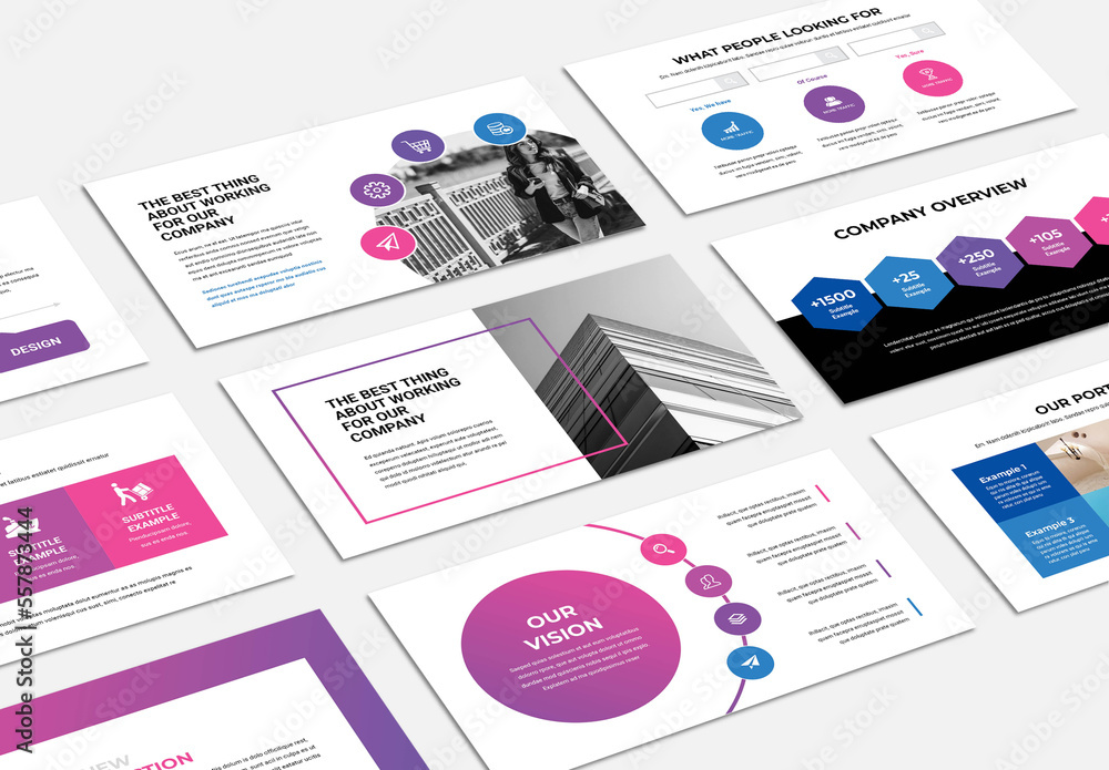 Presentation Design Template | Infographic Slides Stock Template ...