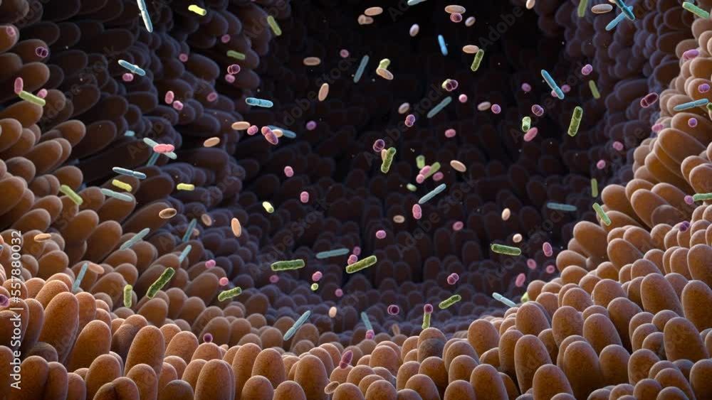 Intestinal bacteria. Microbiome. Gut microbiome helps control ...