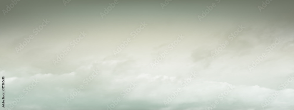 Hazy sky and white soft clouds floated in the sky. Beautiful air and ...