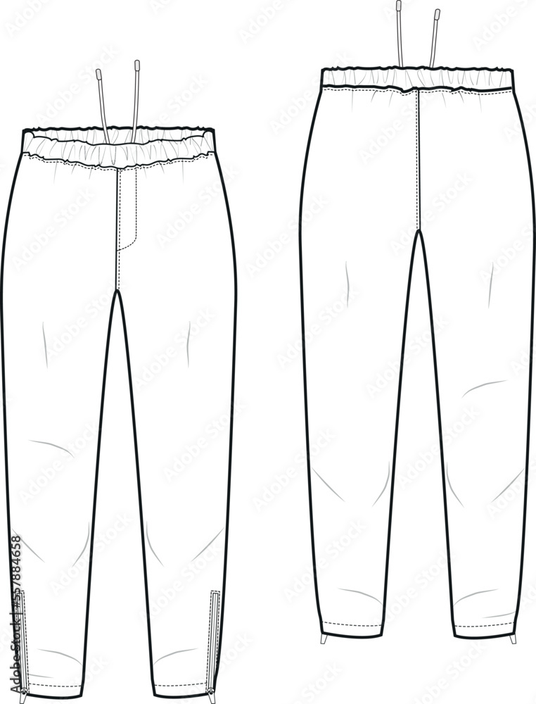 sports wear , pants drawing Stock Vector | Adobe Stock