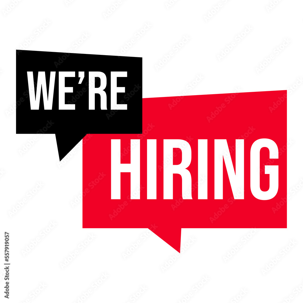 We are Hiring Design Concept on Transparent Background Stock ...