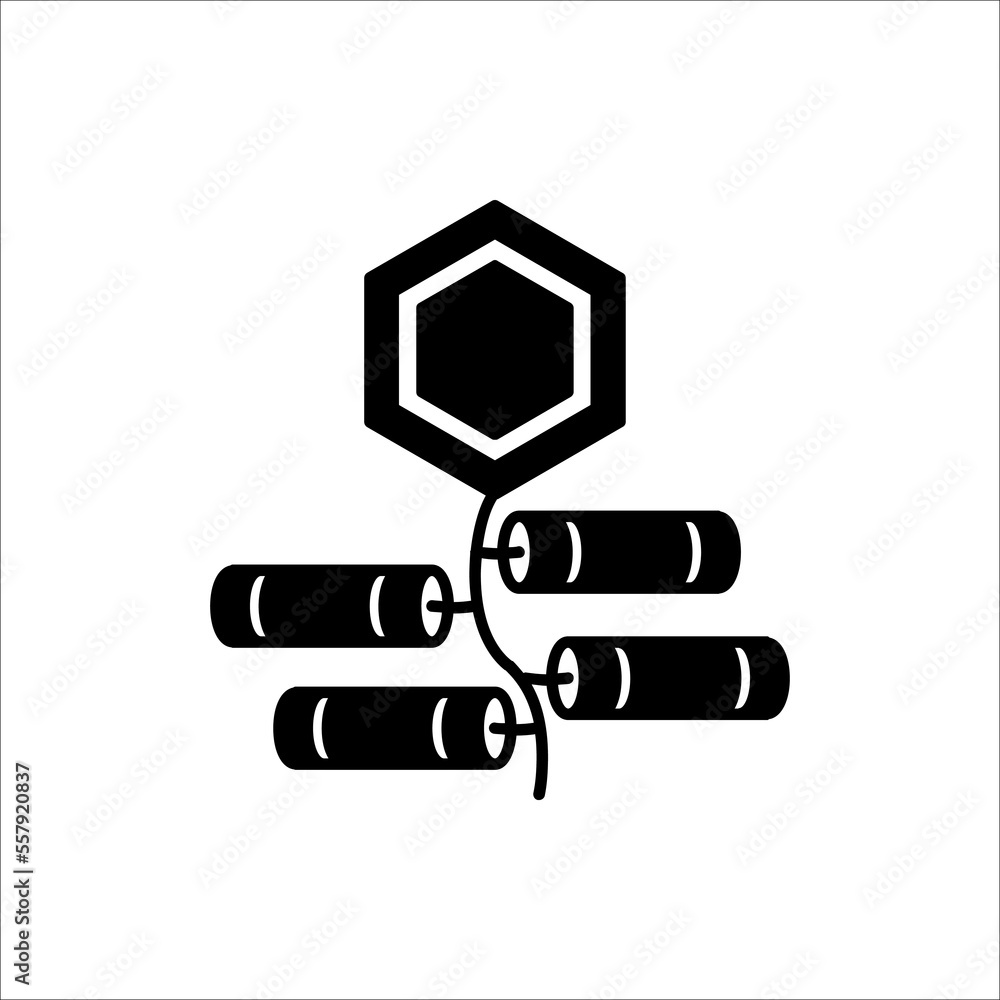firecracker line icon. Firecracker petard outline vector icon ...