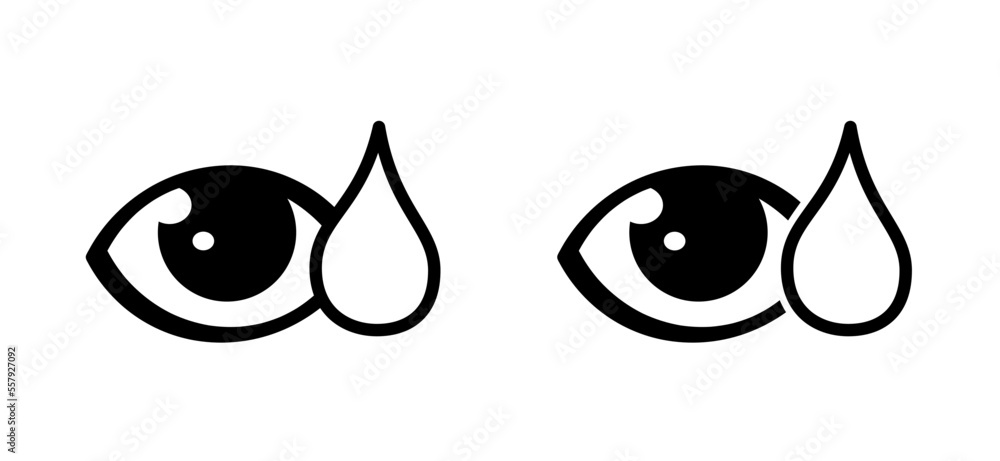 Eyedropper. Cartoon eye with eye drops, ophthalmology. Medical eye ...