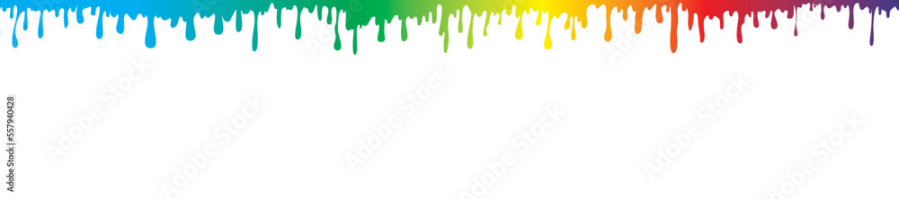 rainbow color drops, vector illustration, white background Stock Vector ...