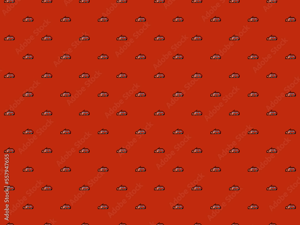 Red pixel car background - high res seamless 8 bit pattern Stock ...