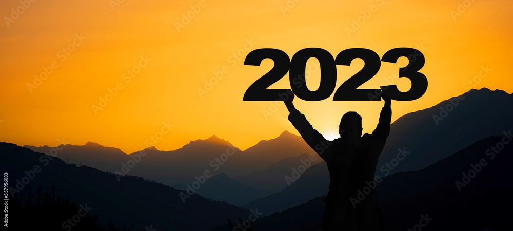 Landscape background banner panorama 2023 - Breathtaking view with ...