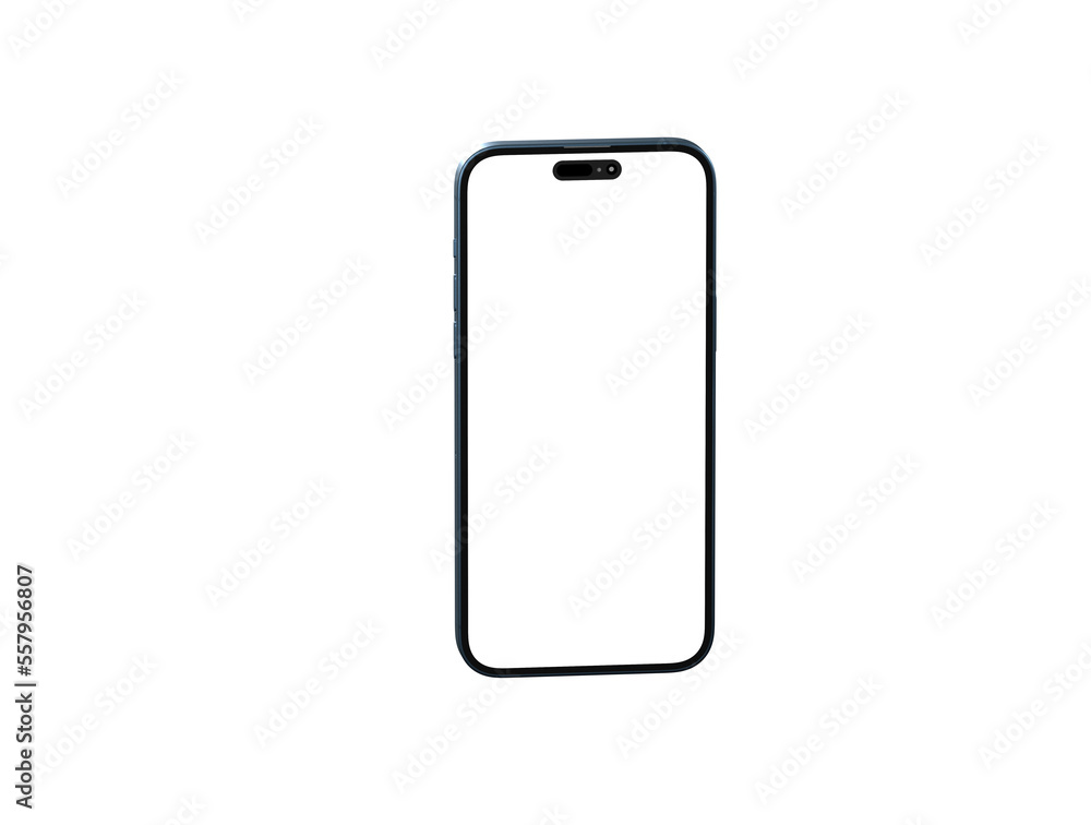 New realistic mobile phone smartphone mockup Stock Illustration | Adobe ...