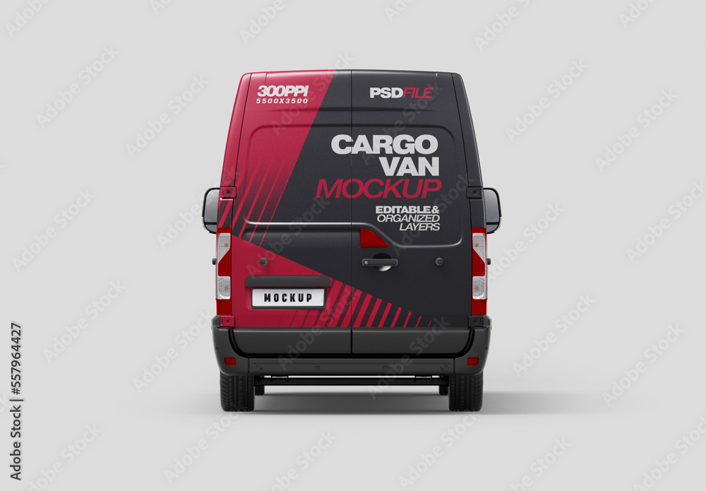 Cargo Van Mockup Stock Template | Adobe Stock
