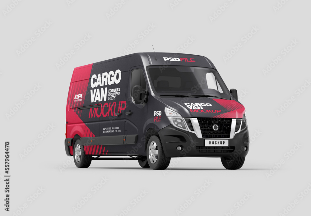 Cargo Van Mockup Stock Template | Adobe Stock