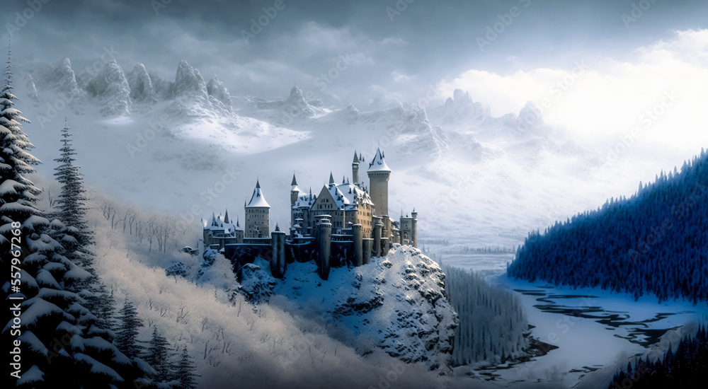 Medieval Castle Background