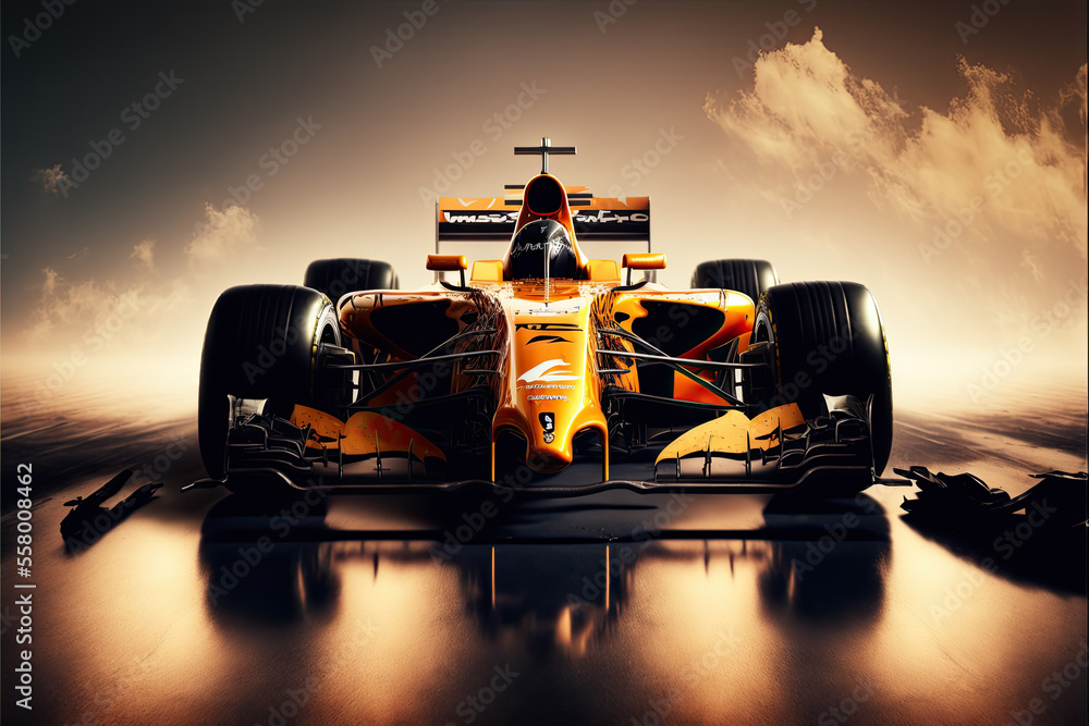 racing car illustration. Stock Illustration | Adobe Stock