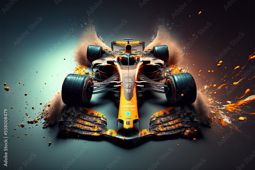racing car illustration. Stock Illustration | Adobe Stock
