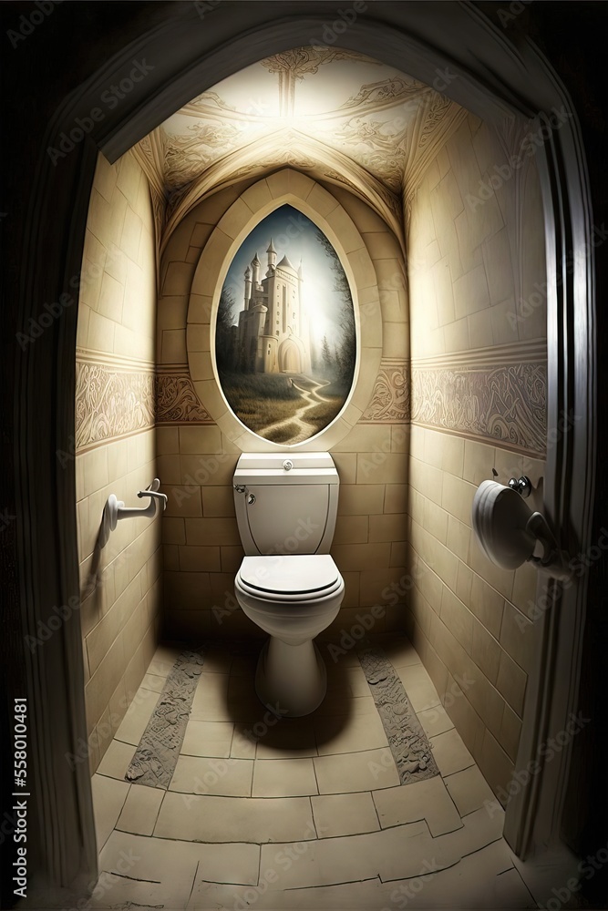 Pristine and Magical WC Toilet Design, Ideal for Mind Travelers and ...