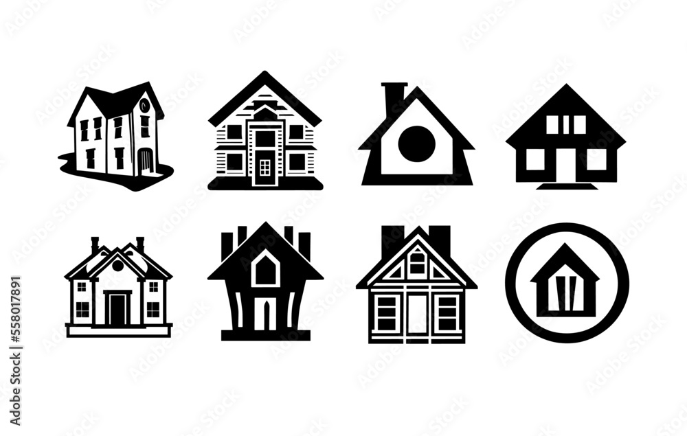 House Vector Illustration 02 Stock Vector | Adobe Stock