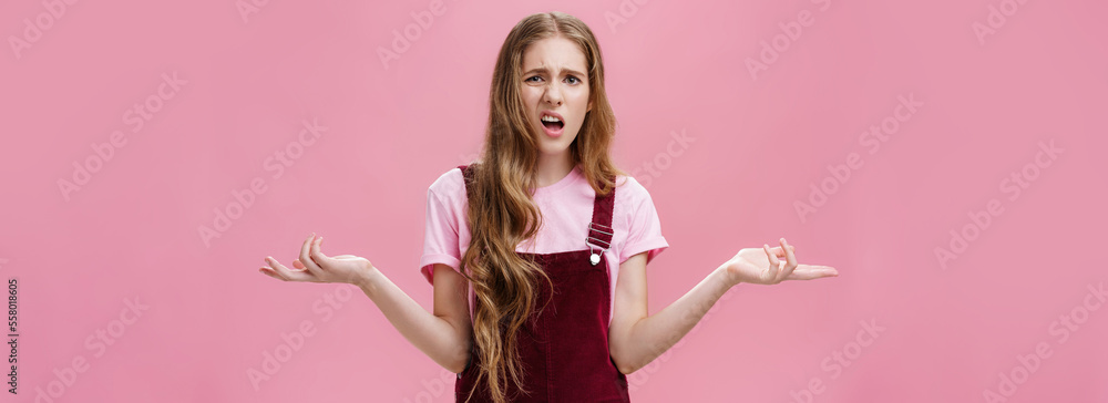 So what, no big deal. Rude and impolite arrogant young girl with high ...