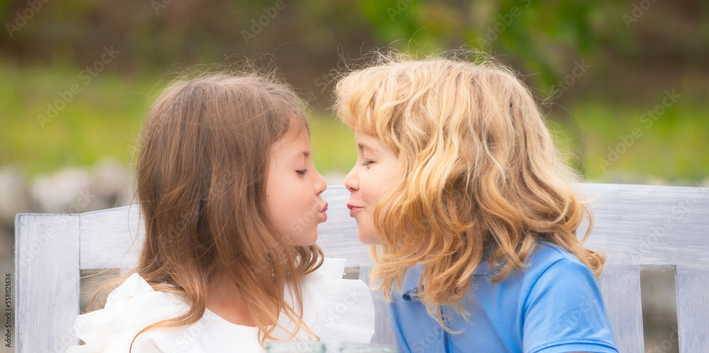 Kids Kissing