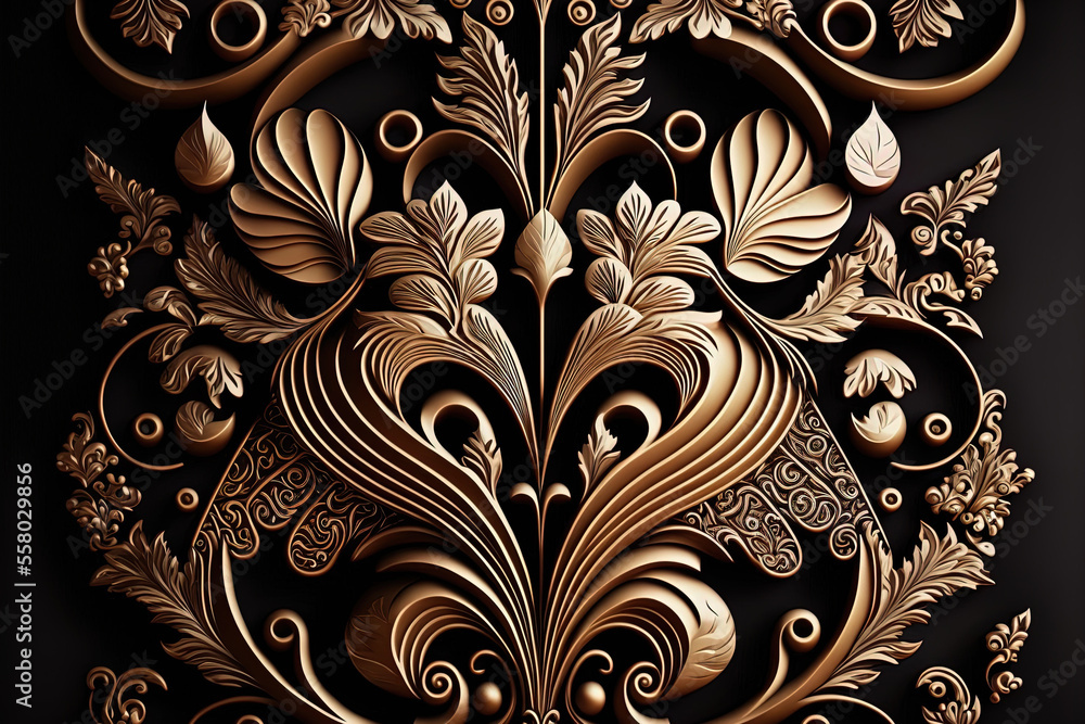 Earthy colors, ornamental wallpapers, fashion prints, rich, modern ...