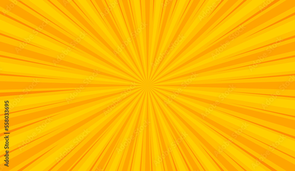 Abstract yellow comic zoom background vector illustration Stock Vector ...
