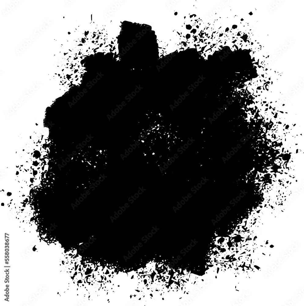 Grunge color splatter blot shape, Black ink splatter, Paint splash ...