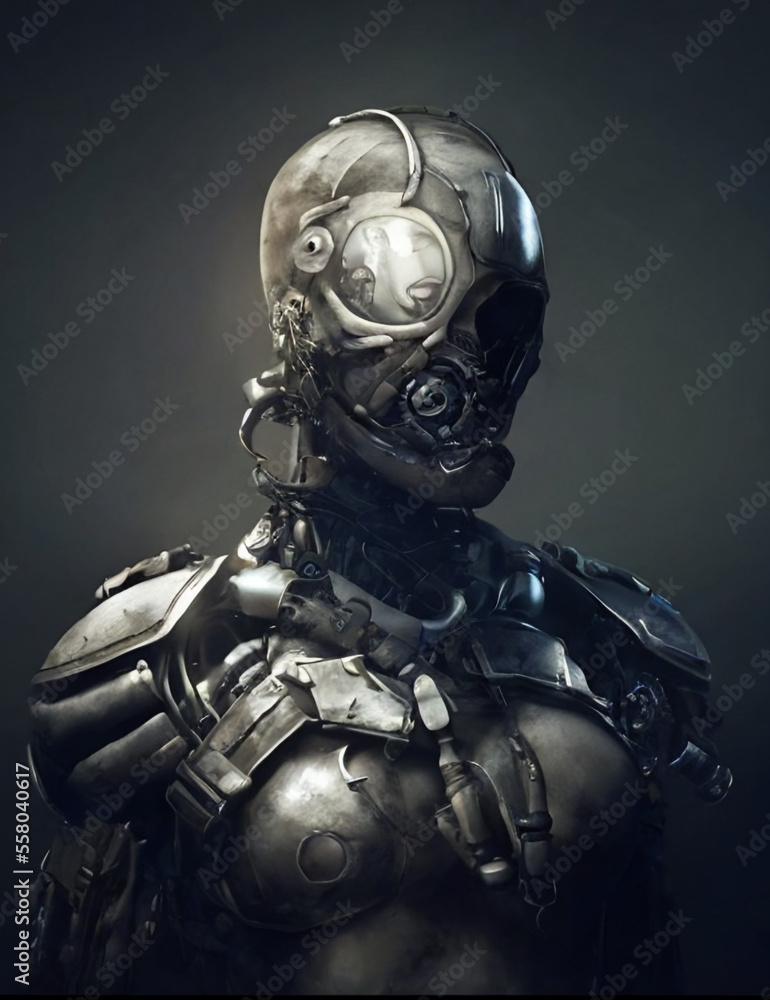 Generative AI : Cyborg warriors with extensive biomechanical ...