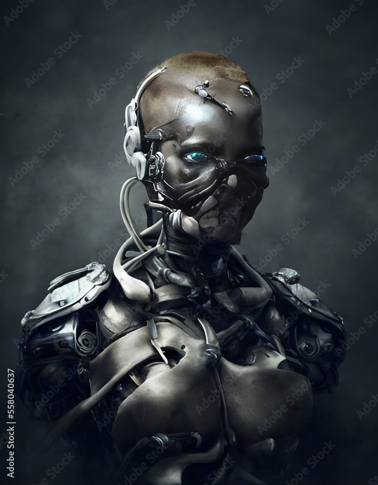 Generative AI : Cyborg warriors with extensive biomechanical ...