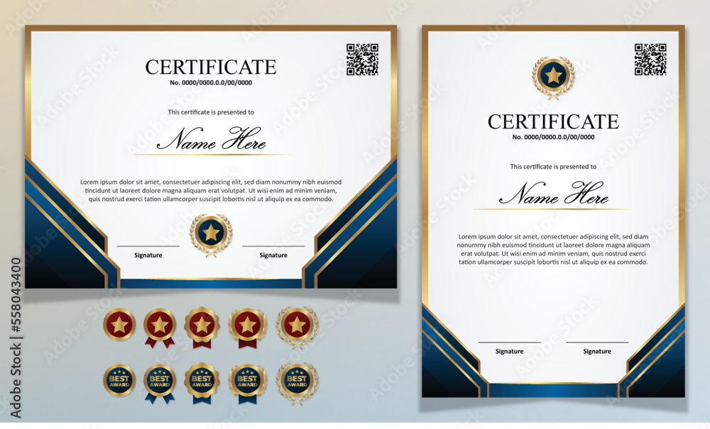 Formal Award Certificate Template