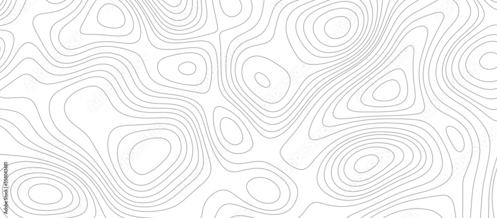 black and white abstract topographic line contour map background ...