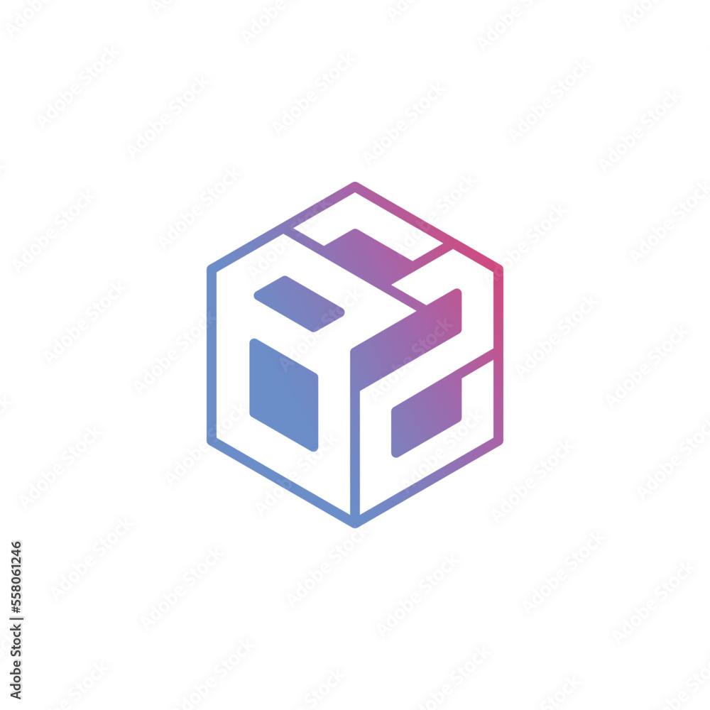 B21 Logo Design, Box Logo, 3D, cube logo, isometric logo Stock Vector ...