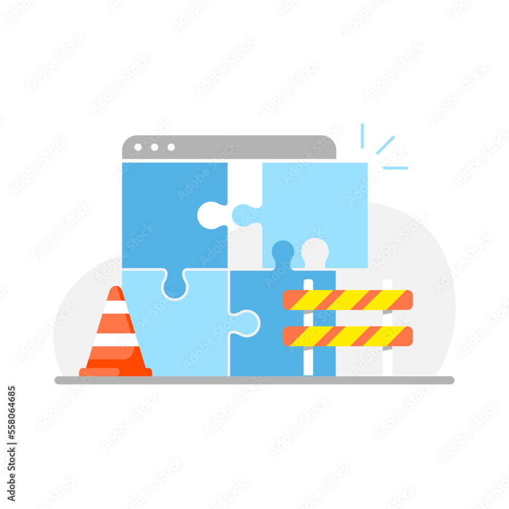 rebuild website page, under maintenance concept illustration flat ... rebuild website page, under maintenance concept illustration flat ...