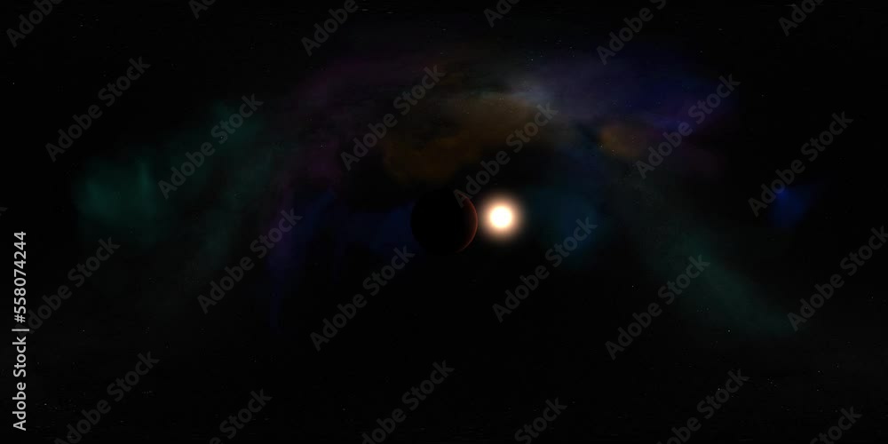 VR 4K 360 degree with Planet Mars Video, equirectangular projection ...