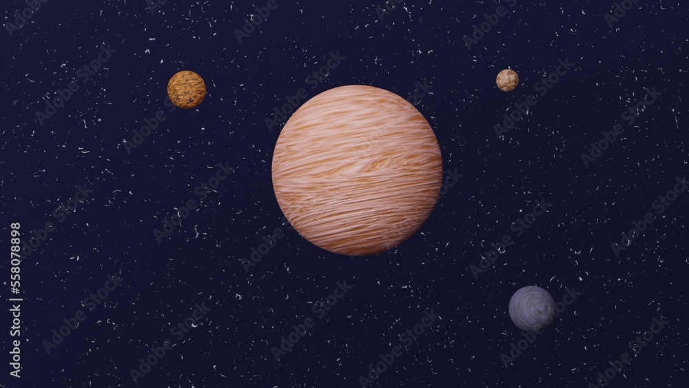 The planet Jupiter, named after the chief Roman god, is the largest ...