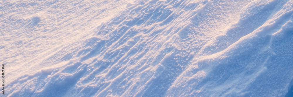 Beautiful winter background with snowy ground. Natural snow texture ...
