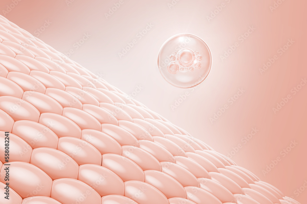 Pink Collagen Skin Serum on Skin Cells, gluta cosmetic Vitamin, skin ...